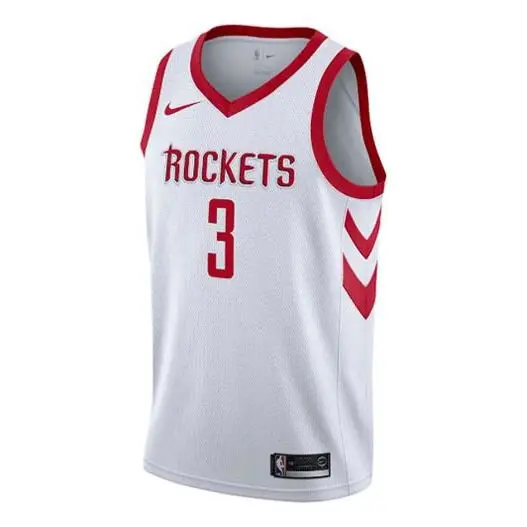 Nike Nba Basketball Jersey Vest Sw Fan Edition Houston Rockets Paul No. 3 - White
