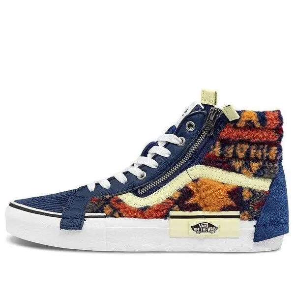 VANS High Top Skate Sneakers - Blue/red