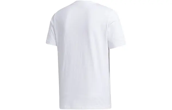 Adidas Neo X Yellow Crossover Logo Printing Round Neck Short Sleeve - White