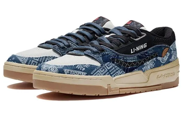 LI-NING 001 Btc Low Top Sneakers - Blue
