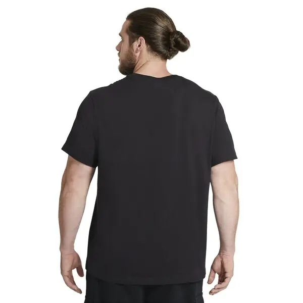 Nike Embroidered Small Round Neck Short Sleeve - Black