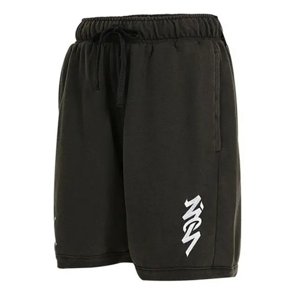 Nike Jordan As J Zion Df Flc Short Sports Knit Shorts - Black
