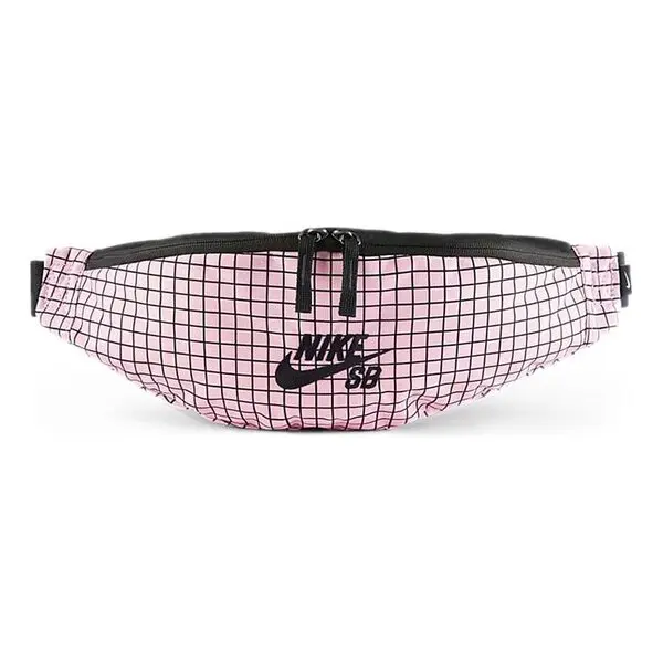 Nike Heritage Print Waistpack Fanny Pack - Black Pink