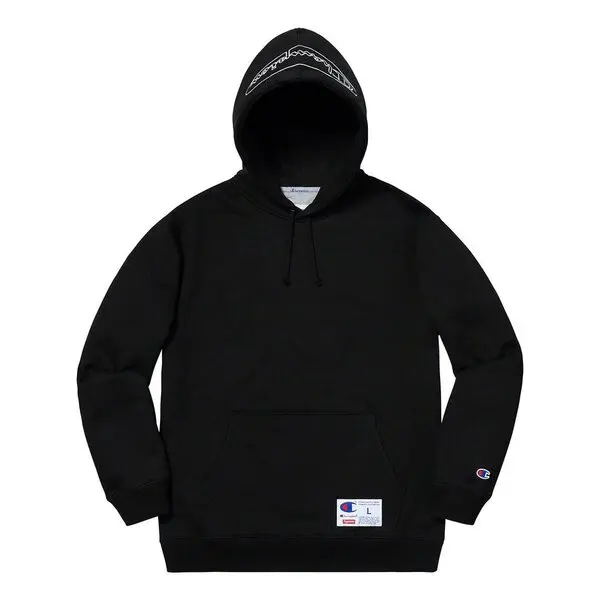 Supreme X Champion Ss19 Outline Hooded Sweatshirt