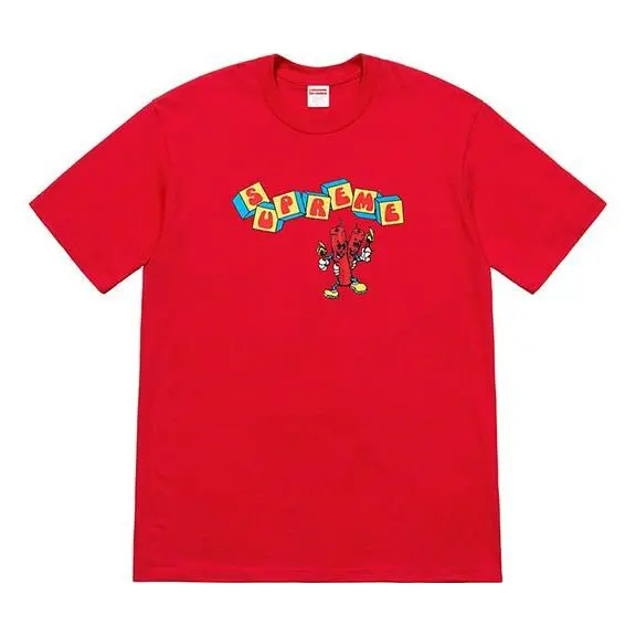Supreme Ss19 Dynamite Tee Printing Short Sleeve - Red