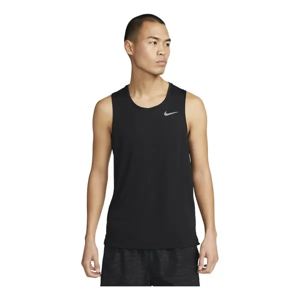 Nike Dri-fit Miler Running Tank - Black