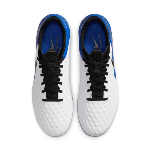 Nike Legend Academy Ag Artificial Grass Soccer Cleats - White/blue