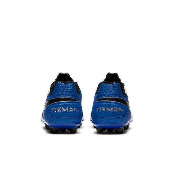 Nike Legend Academy Ag Artificial Grass Soccer Cleats - White/blue
