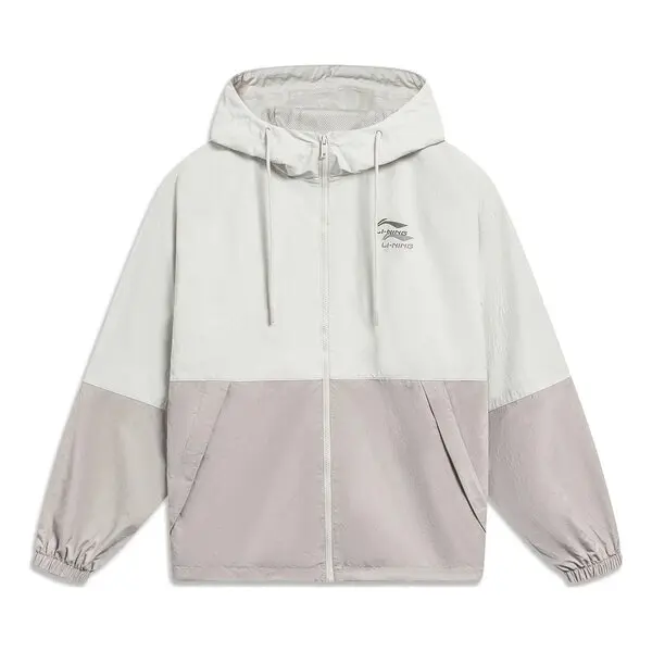 LI-NING Color Block Hooded Windbreaker