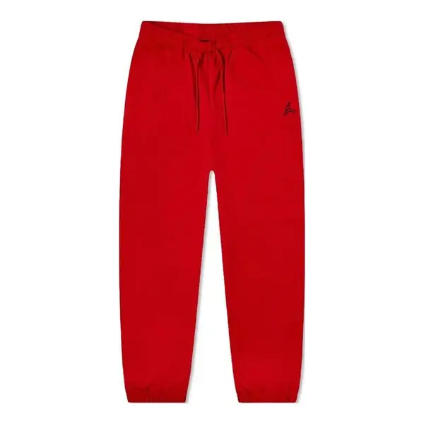 JORDAN Solid Color Embroidered Lacing Bundle Feet Sports Pants