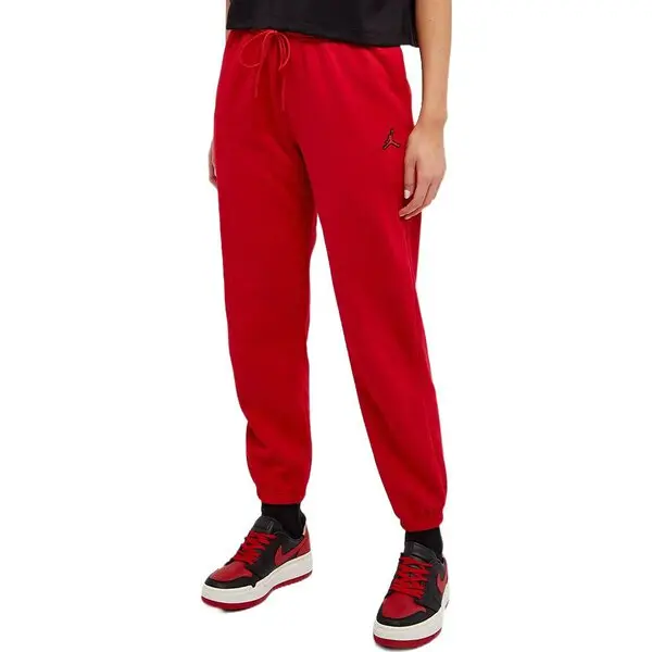 JORDAN Solid Color Embroidered Lacing Bundle Feet Sports Pants