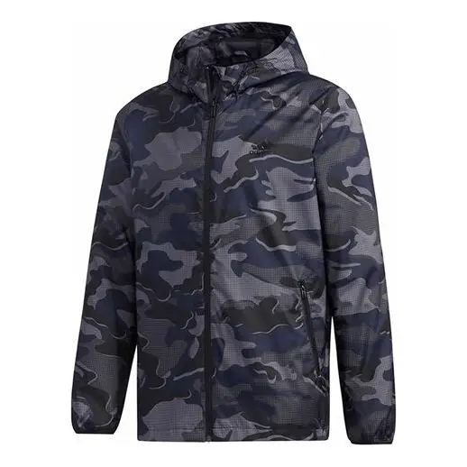 Adidas Mh Wb Camo Sports Stylish Jacket - Black