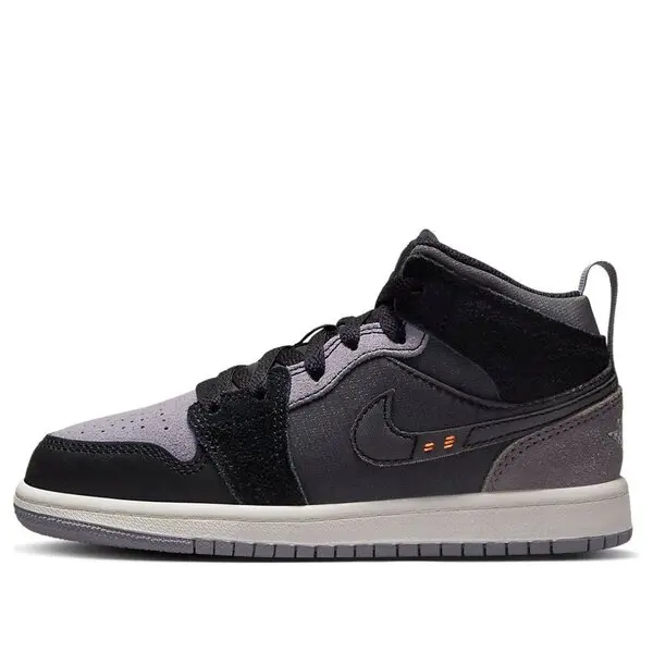 JORDAN 1 Mid Se Craft "inside Out - Black/light Graphite/sail