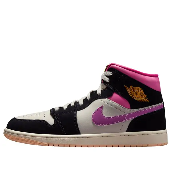 JORDAN 1 Mid Se "world Tour" Sneakers - Black/sail/pinksicle