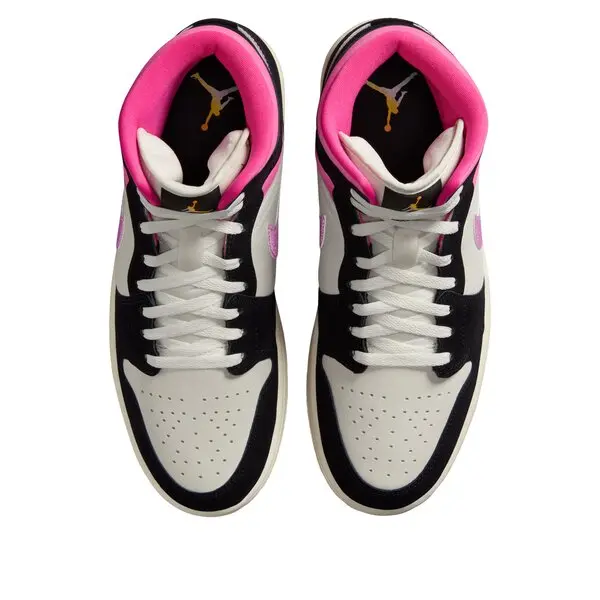 JORDAN 1 Mid Se "world Tour" Sneakers - Black/sail/pinksicle