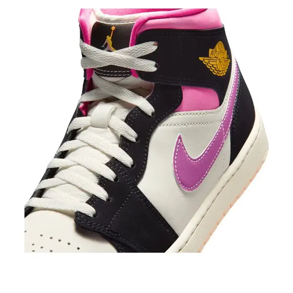 JORDAN 1 Mid Se "world Tour" Sneakers - Black/sail/pinksicle