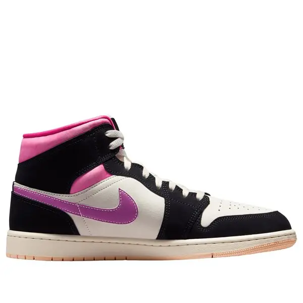 JORDAN 1 Mid Se "world Tour" Sneakers - Black/sail/pinksicle