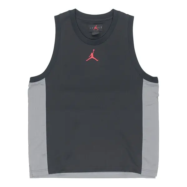 JORDAN Dri-fit Air Statement Splicing Basketball Sports Vest - Black