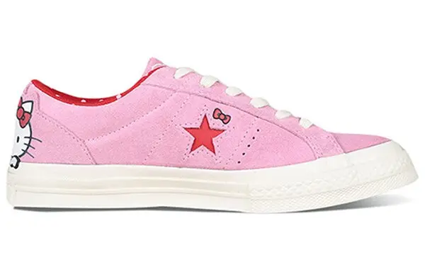 CONVERSE X Hello Kitty One Star Suede Low Top Sneakers