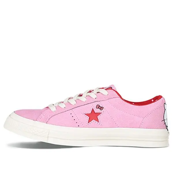 CONVERSE X Hello Kitty One Star Suede Low Top Sneakers - Pink