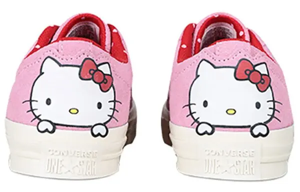 CONVERSE X Hello Kitty One Star Suede Low Top Sneakers - Pink
