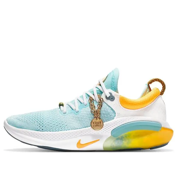 Nike Joyride Run Flyknit "glacier Ice Laser Orange - White/blue