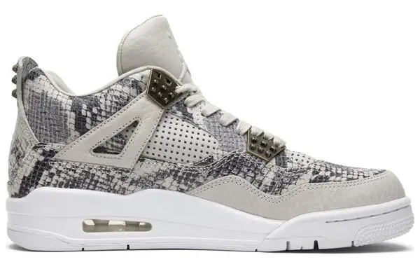 JORDAN 4 Retro Premium "snakeskin - Tan/white