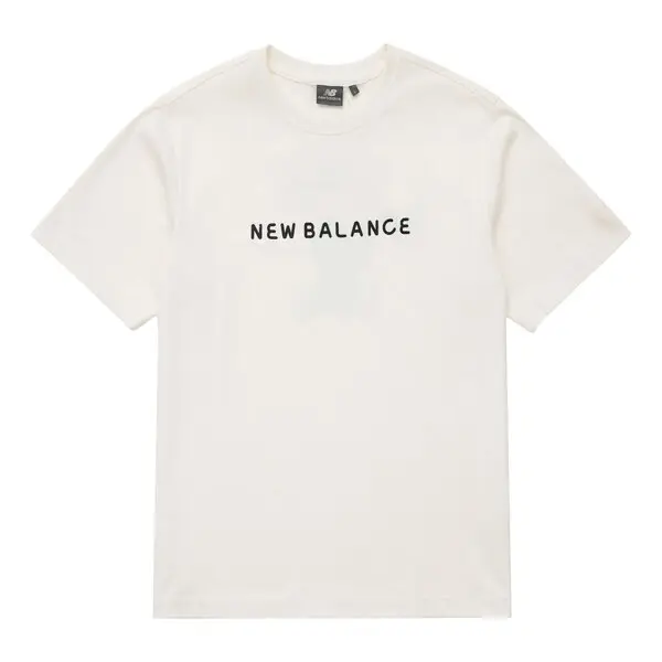 NEW BALANCE Logo T-shirt - White/black