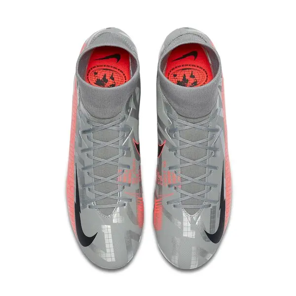Nike Mercurial Superfly Academy Mg "metallic Grey Crimson