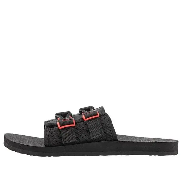 The North Face Base Camp Strap Slides - Black/red