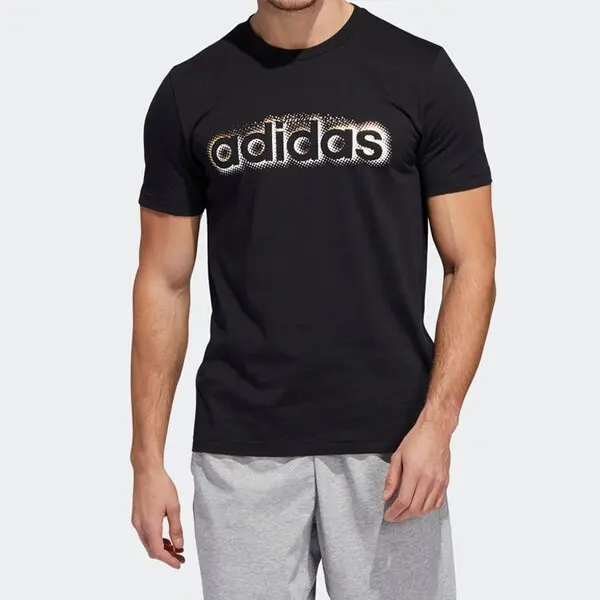 Adidas Sports Training Round Neck Foil Graphic Tee