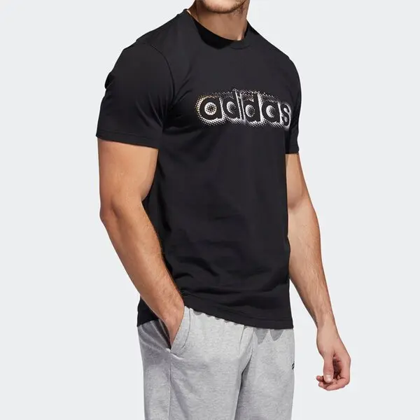 Adidas Sports Training Round Neck Foil Graphic Tee