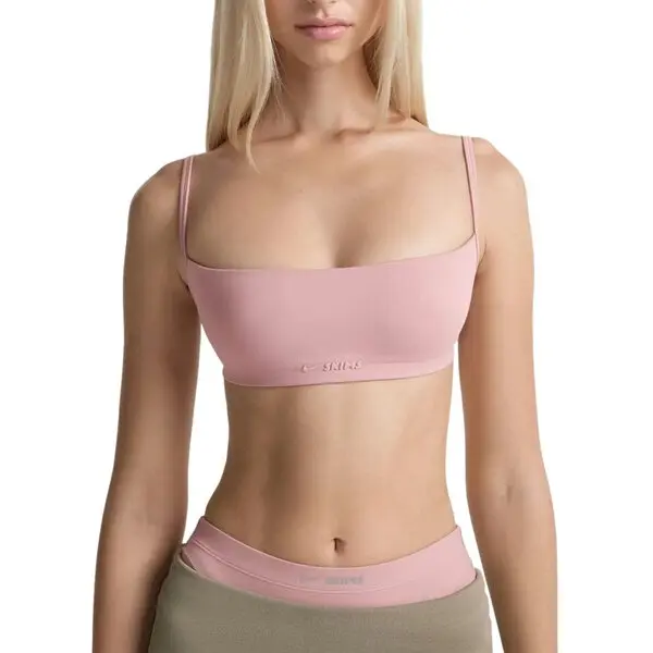 Nike X Skims Matte Thin-strap Micro Bra - Himalayan