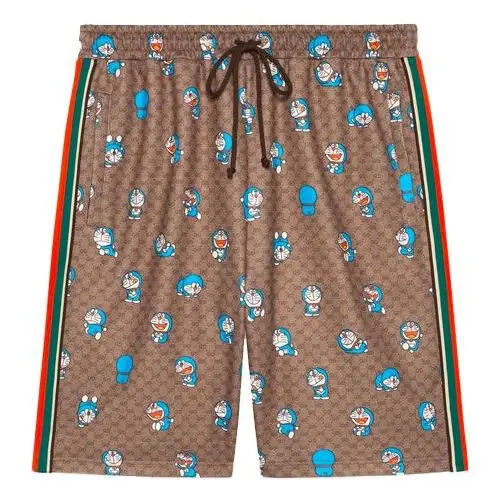 Gucci Doraemon Gg Shorts - Brown
