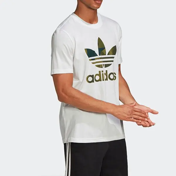 Adidas Originals Casual Sports Short Sleeve T-shirt - White
