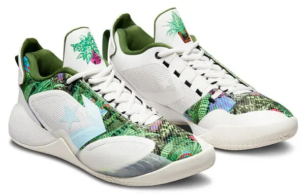 CONVERSE Chuck Taylor All Star Bb Shift "botanical" Low Top Sneakers - White/green/gray