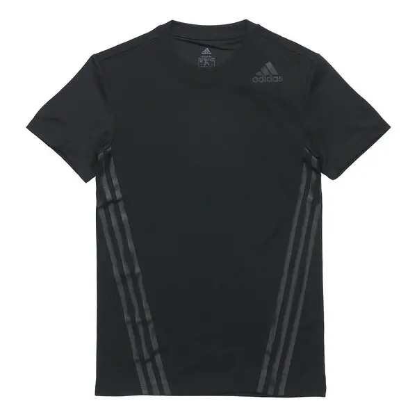 Adidas Casual Sports Crewneck Short-sleeve T-shirt - Black