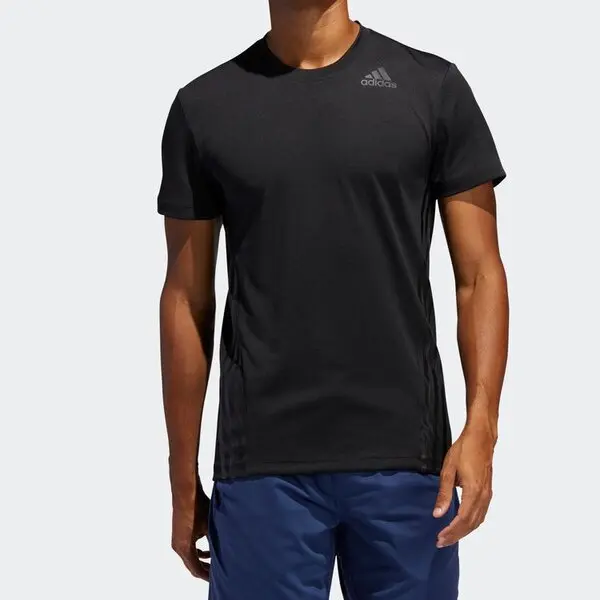 Adidas Casual Sports Crewneck Short-sleeve T-shirt - Black