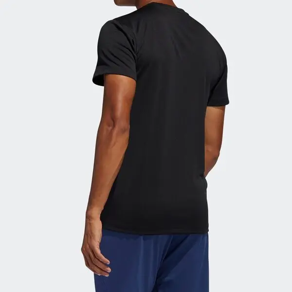 Adidas Casual Sports Crewneck Short-sleeve T-shirt - Black