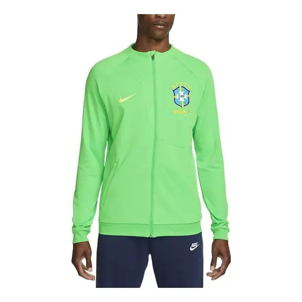 Nike Brazil Academy Pro Knit Soccer Jacket - Green