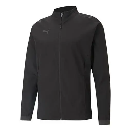 PUMA Stand Collar Knit Jacket - Black
