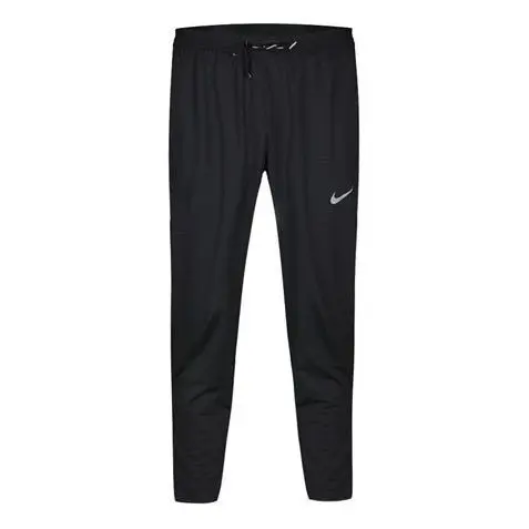 Nike Phnm Elite Knit Reflective Strip Running Pants - Black