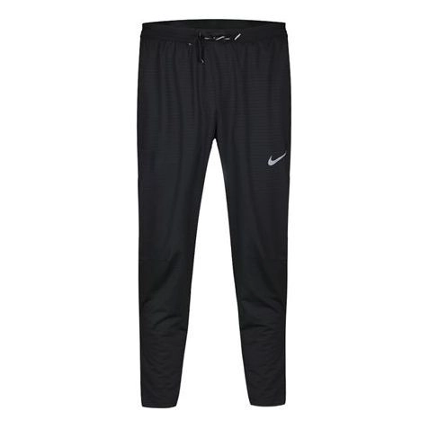 Nike Phnm Elite Knit Reflective Strip Running Pants - Black