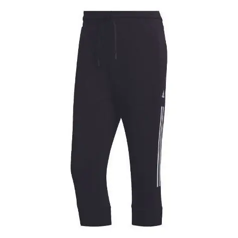 Adidas M Pnt 34 Dk 3s Sports Cropped Pants - Black