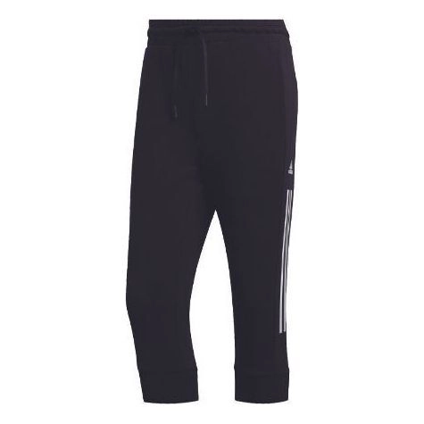Adidas M Pnt 34 Dk 3s Sports Cropped Pants - Black