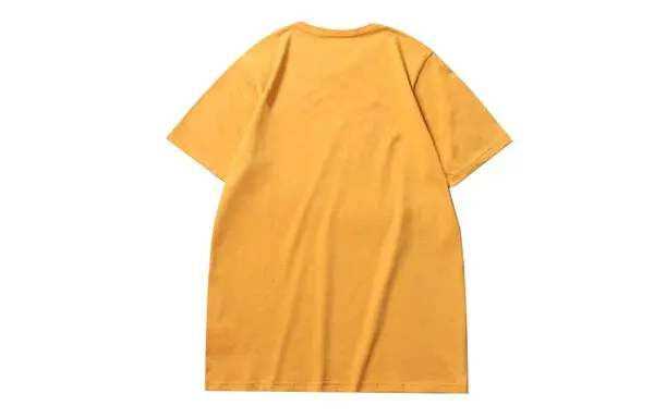 VANS Classic Logo Casual Sports Printing Short Sleeve Couple Style - Yellow