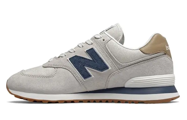 NEW BALANCE 574 "light Cliff Grey Indigo" Sneakers - Light Camel