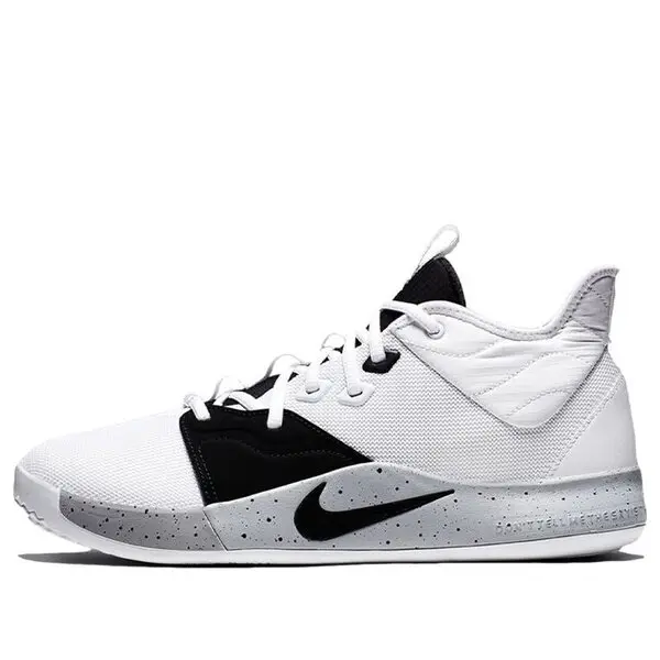 Nike Pg 3 "moon Surface" Sneakers - White/black/wolf Grey