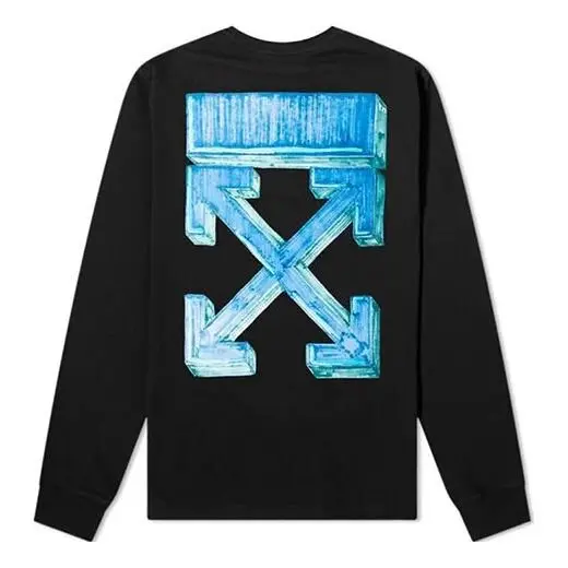 Off-White Fw20 Marker Arrows Print Long Sleeve T-shirt - Black