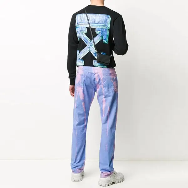 Off-White Fw20 Marker Arrows Print Long Sleeve T-shirt - Black